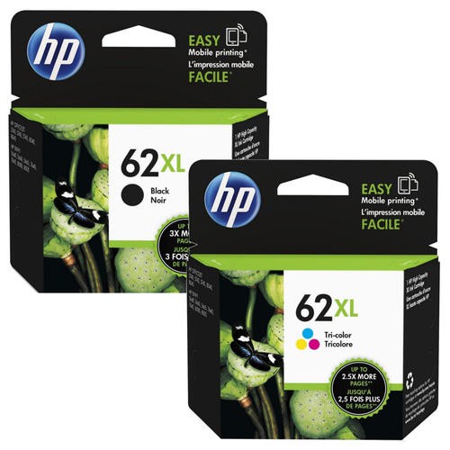 [Original] HP 62 62XL Black Tri-Color Ink Cartridge for HP Officejet ...