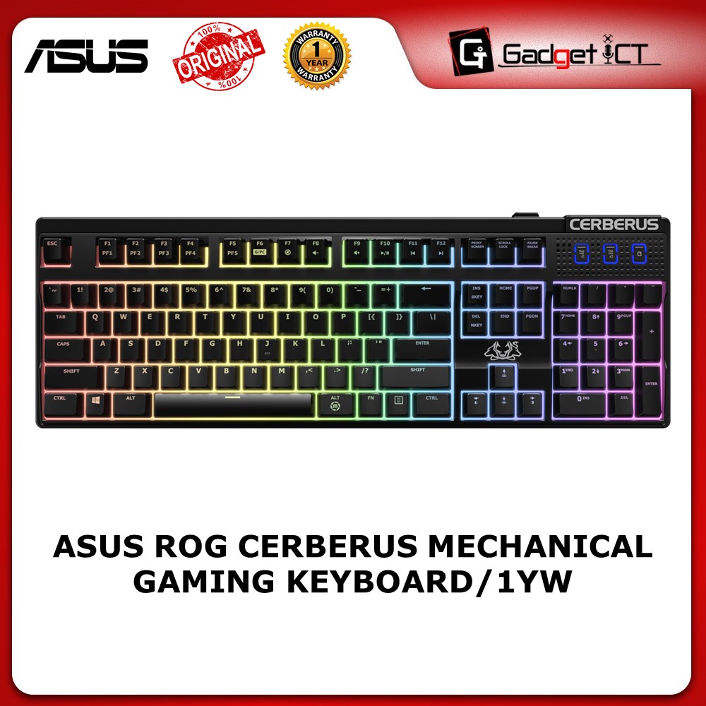ASUS ROG CERBERUS MECHANICAL GAMING KEYBOARD/1YW | Shopee Singapore