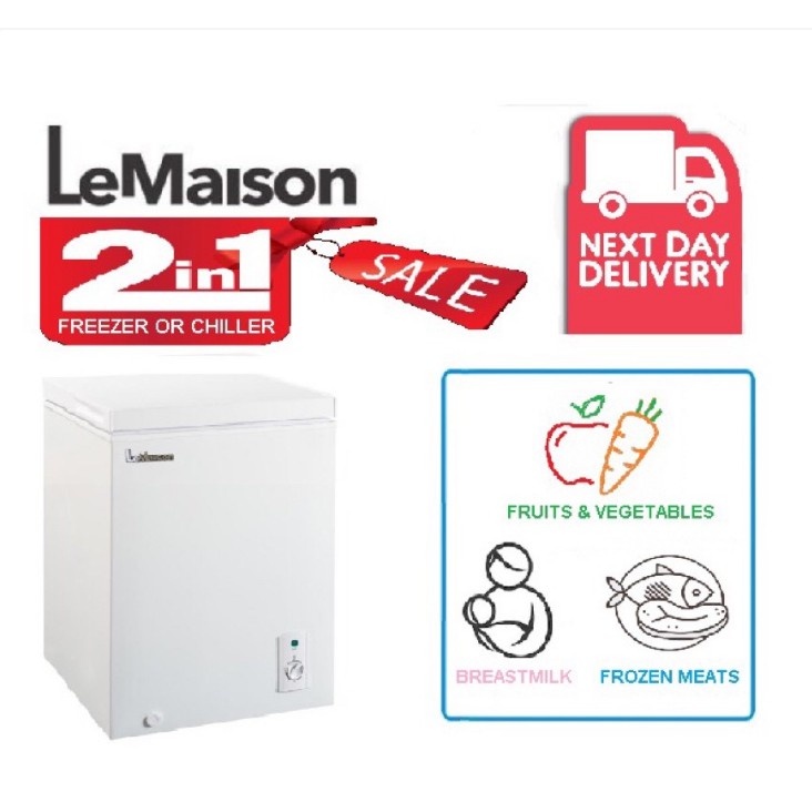 LeMaison 50L/100L Chest Freezer, small freezer, Chiller | Shopee Singapore