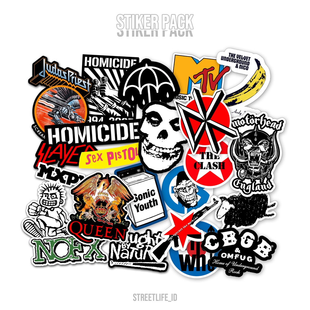 Sticker PACK / AESTHETIC STICKER / MUSIC STICKER / LOGO STICKER / BAND ...