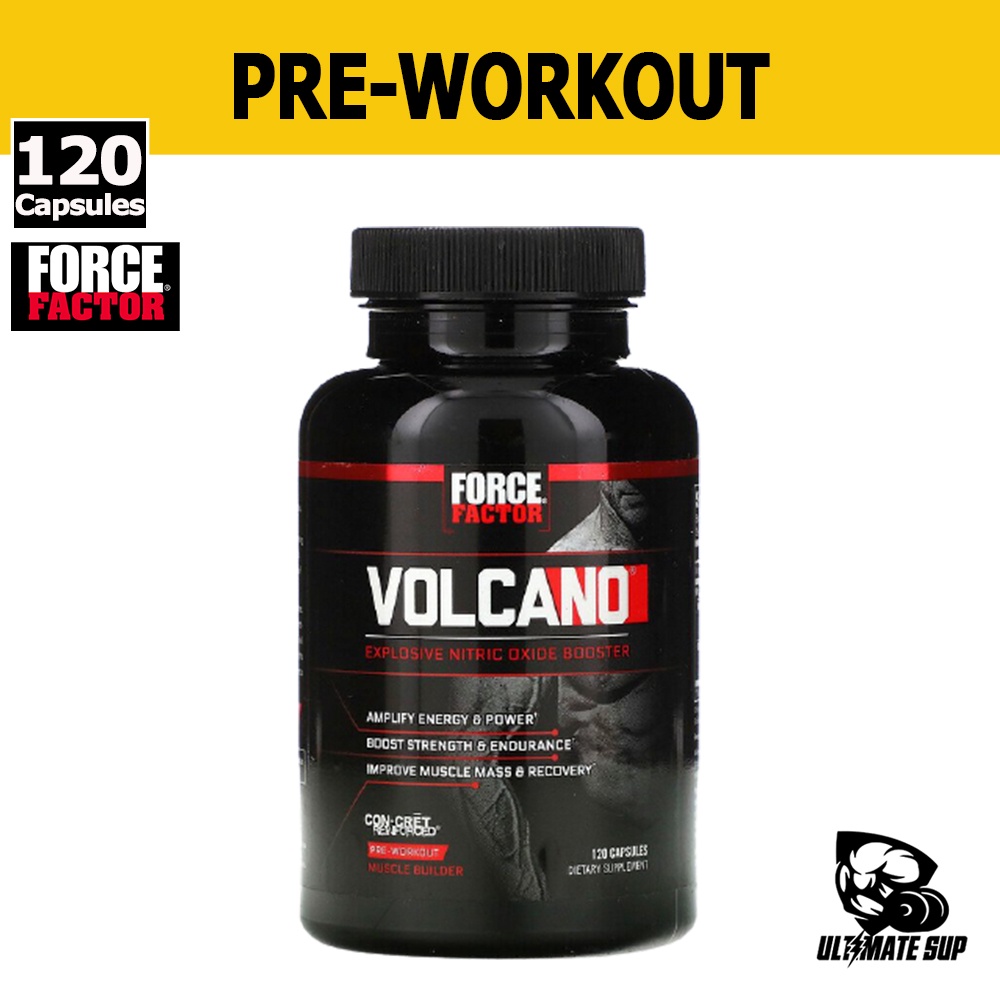 Force Factor, Volcano Pre Workout, Build Muscle Mass, Boost Muscle ...