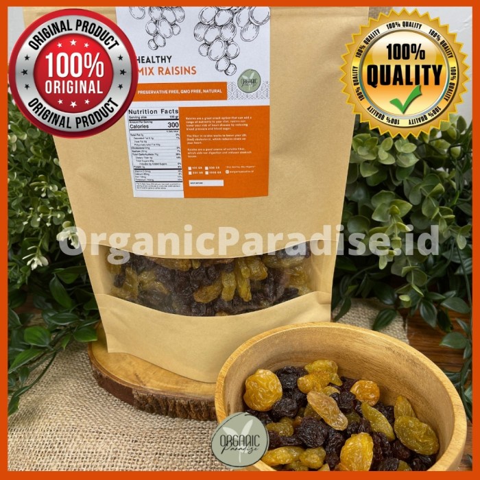 Mix Raisin 1 Kg / Snack Kismis Mix Jumbo Black Golden Raisin 1 Kg USA ...