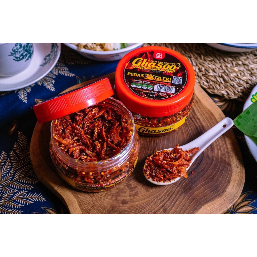 Ghasoo Crispy Bilis Sambal 3X Spicy | 100% No Sugar | Extra Bilis ...