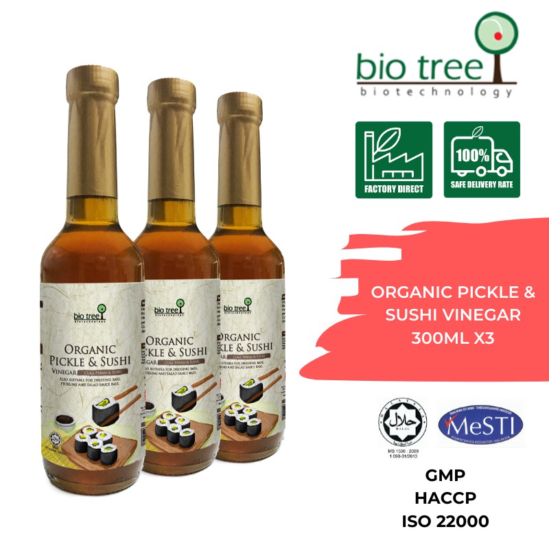 Bio Tree Pickle & Sushi Vinegar 300ml (3 pack) | Shopee Singapore