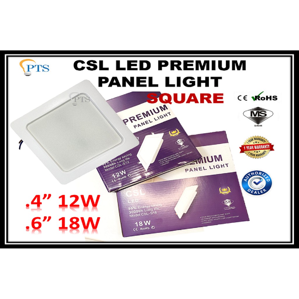 【SIRIM APPROVE】CSL 4“ 12W / 6" 18W - PREMIUM DownLight (嵌入式灯具)Recessed ...