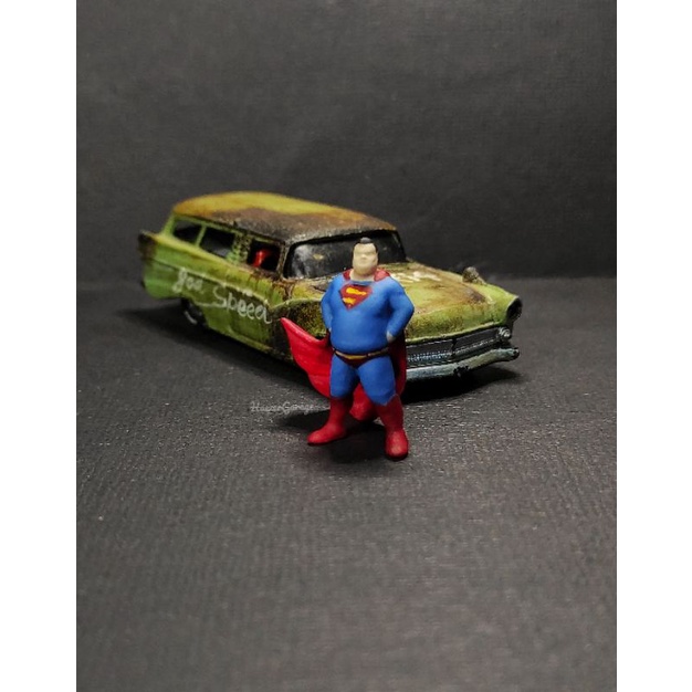 Miniature Diorama Diecast Mini Action Figure 1/64 Superman Retired ...