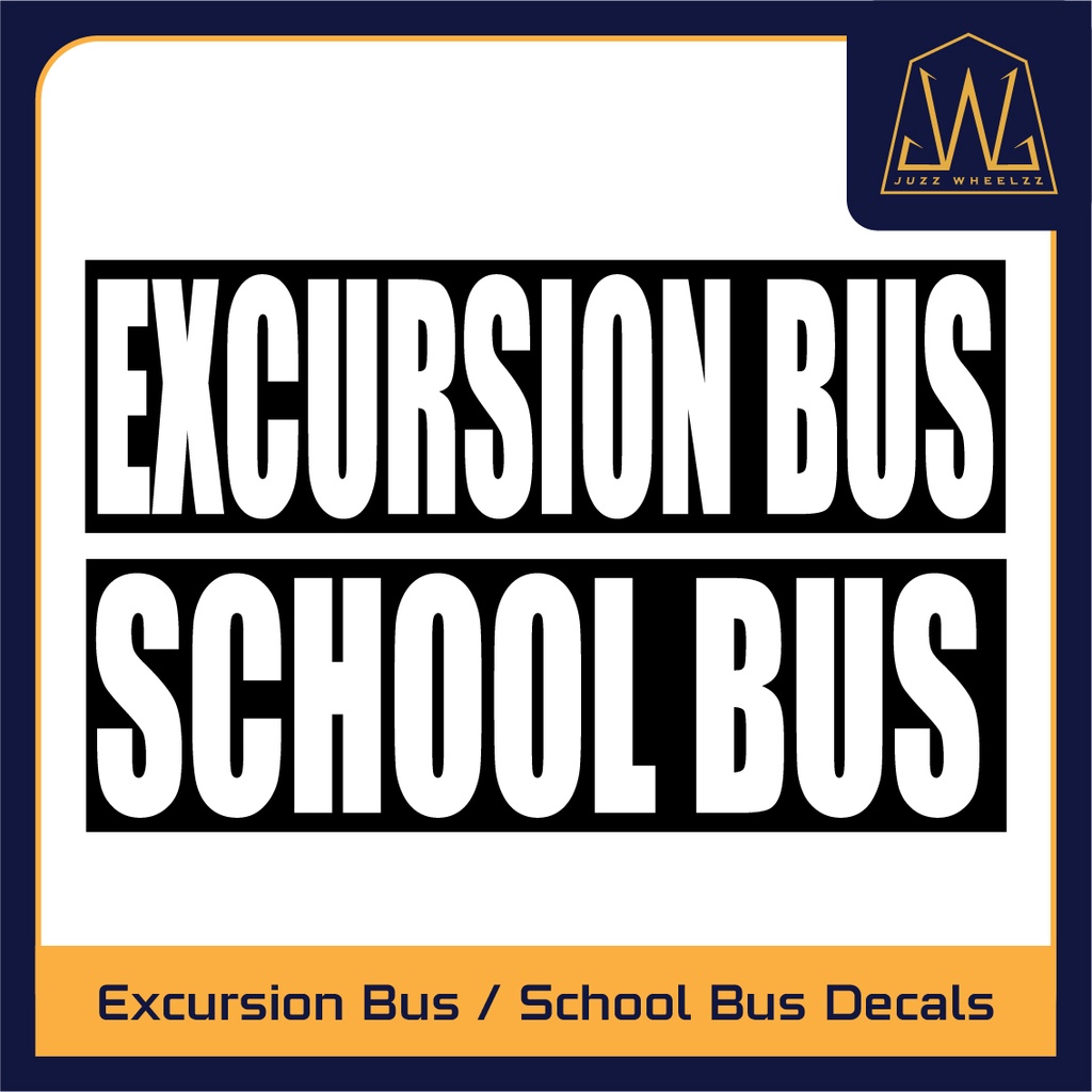 School Bus / Excursion Bus Decals | Shopee Singapore