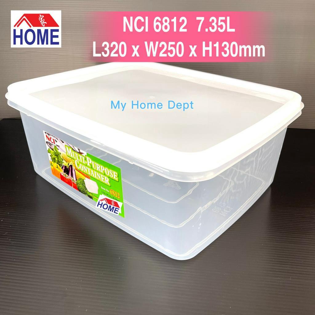 6812 NCI Transparent Multipurpose Storage Box/ Storage Container ...