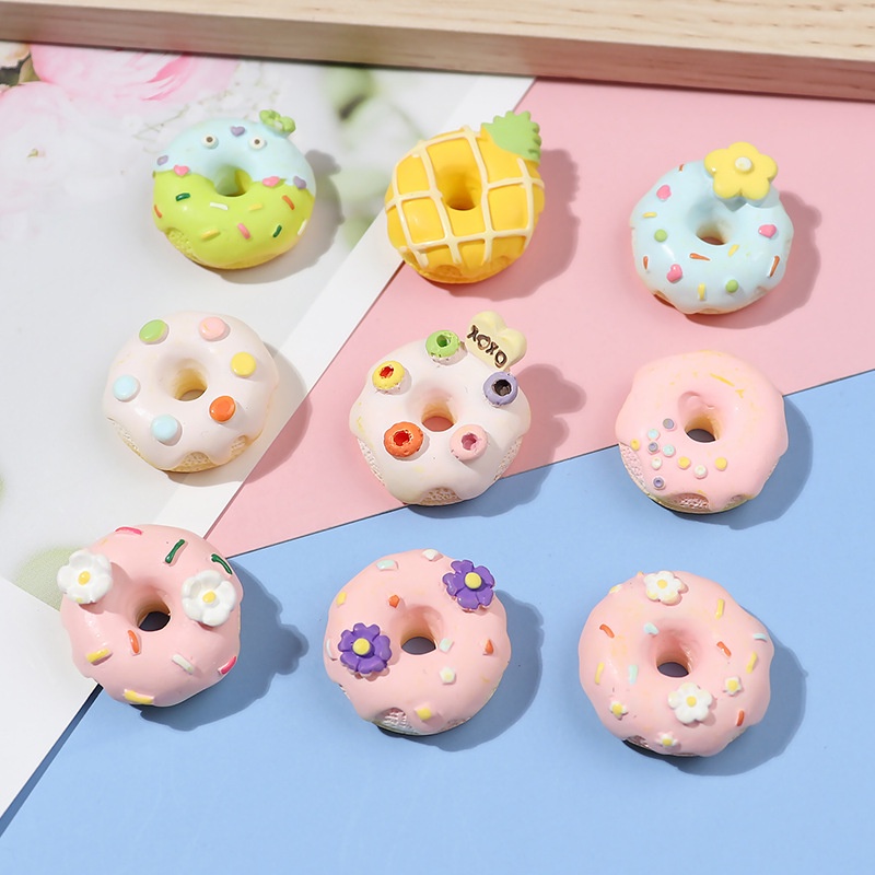 simulated donut crocs jibbitz crocs charm DIY jewelry Kids Women's Shoe ...