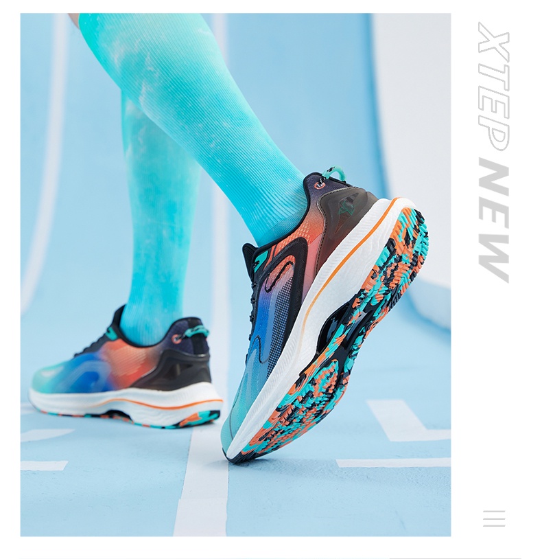 XTEP Dynamic Foam Men Running Shoes Breathable Shock Absorption Rebound ...