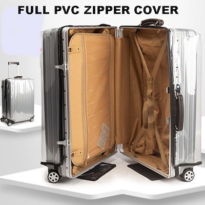 SG SELLER* REVERSIBLE Convenient Zip Luggage Cover|Fit both side ...
