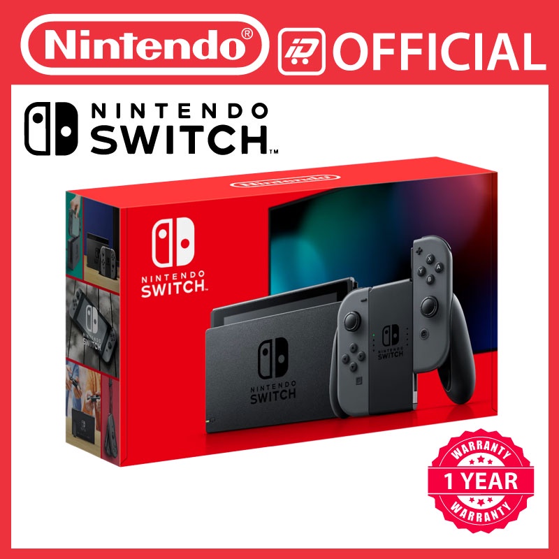 Nintendo Switch - Gray/Gray - 1-Year Local Warranty | Shopee Singapore