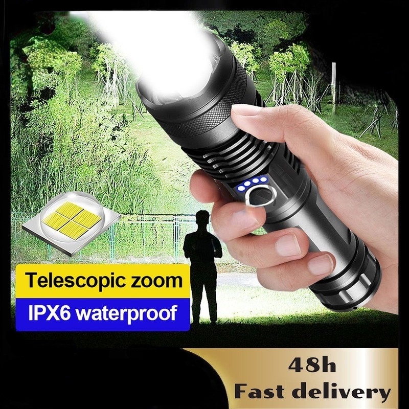 XHP50 50000 Lumens XLamp Most Powerful Flashlight Usb Zoom Led Torch ...