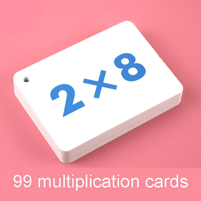 45Pcs/Set 99 Multiplication Flash Cards Learning Math learning ...