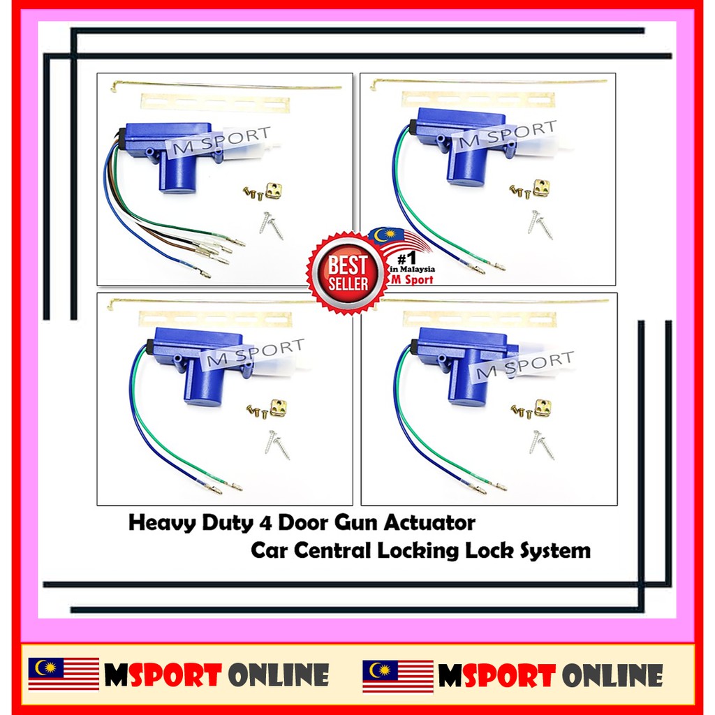 Car Central Locking System 2/5 Wire Automatic Power Door Lock Actuator ...