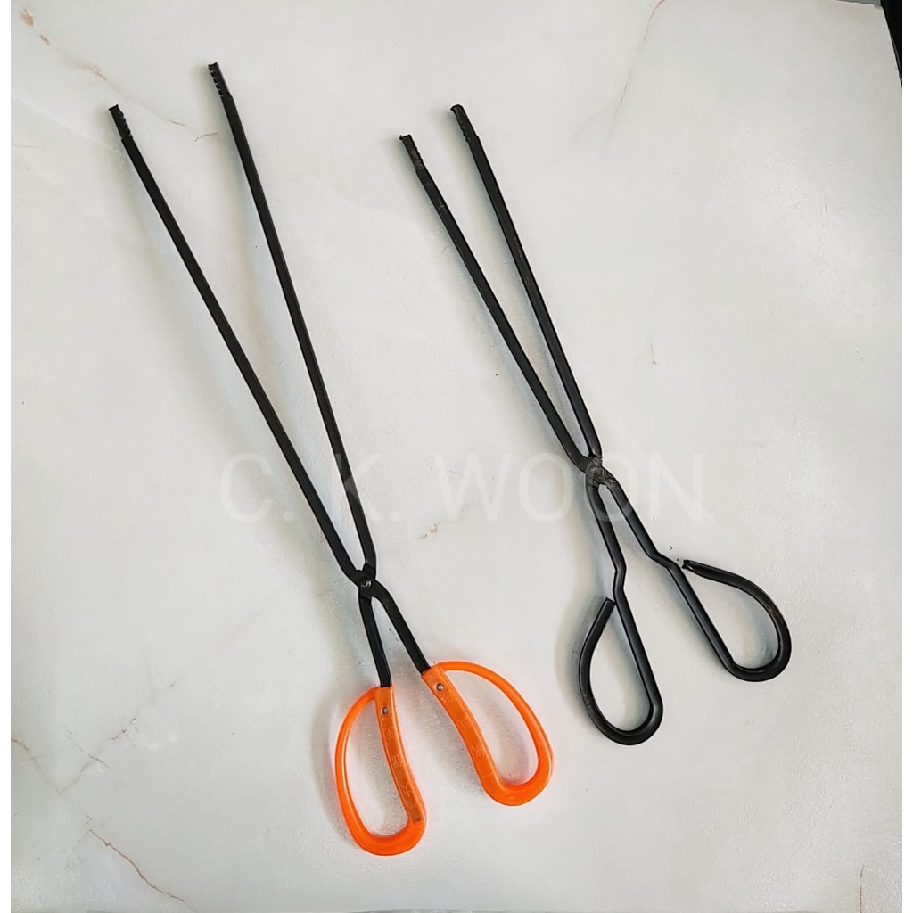 charcoal picker Fire tongs household flat nose pliers long clamp pliers ...