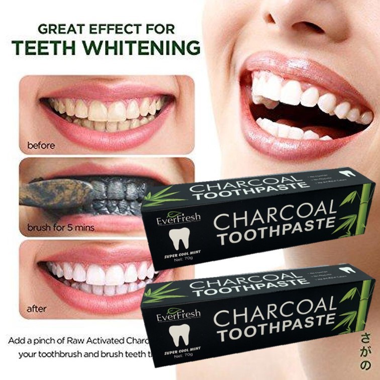 EVERFRESH CHARCOAL TOOTHPASTE 70G SG SELLER & FAST DELIVERY *LATEST ...