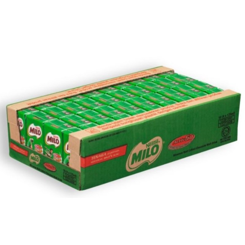 Milo® Uht Chocolate Malt Packet Drink 10X 4X125Ml - Carton | Shopee ...