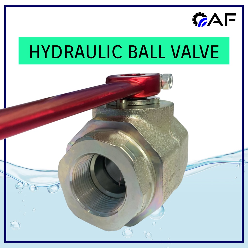 German Hydraulic 2 Way Ball Valve Size 1 1/4” to 2” NPT, High Pressure ...