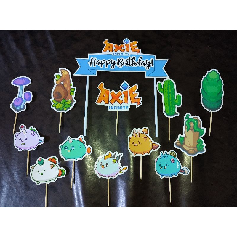 Axie Infinity Cake Toppers 13pcs | Shopee Singapore
