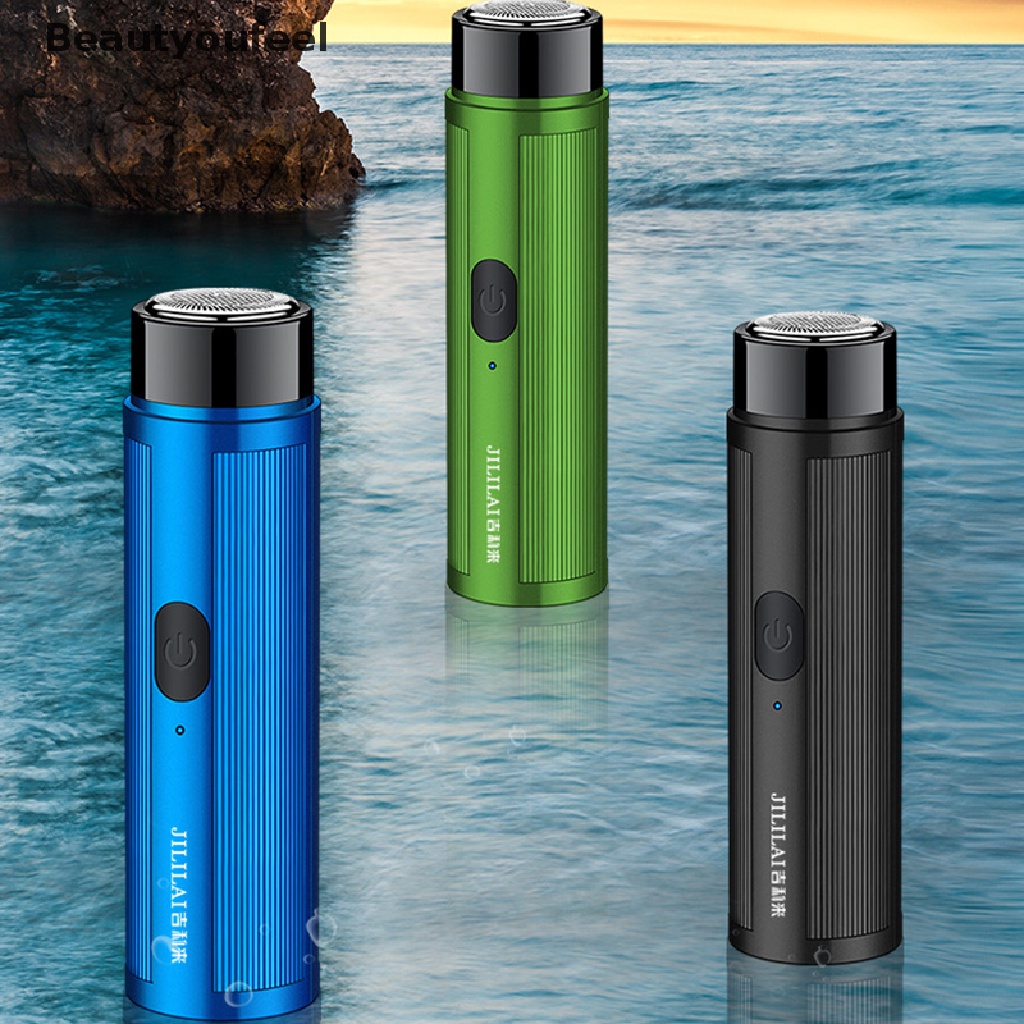 [Beautyoufeel] Mini USB Electric Shaver Razor Portable Rotary Cutter ...