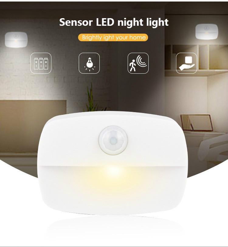 Smart Motion Sensor LED Night Light / Battery Operated Night Lamp for ...