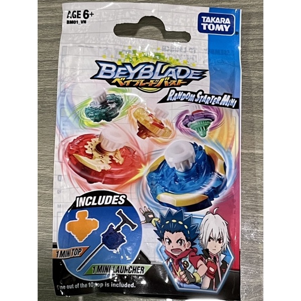 Limited Edition Takara Tomy Mini Beyblade Random Starter & Mini Stadium ...