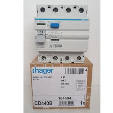 HAGER 4 Pole ELCB / RCCB 40A 30mA , 100mA Or 300mA | Shopee Singapore