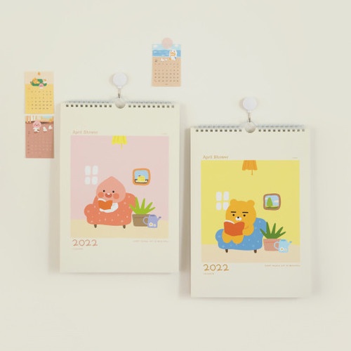 2022 KAKAO FRIENDS April Shower Wall Calendar / 2022 Ryan Apeach ...