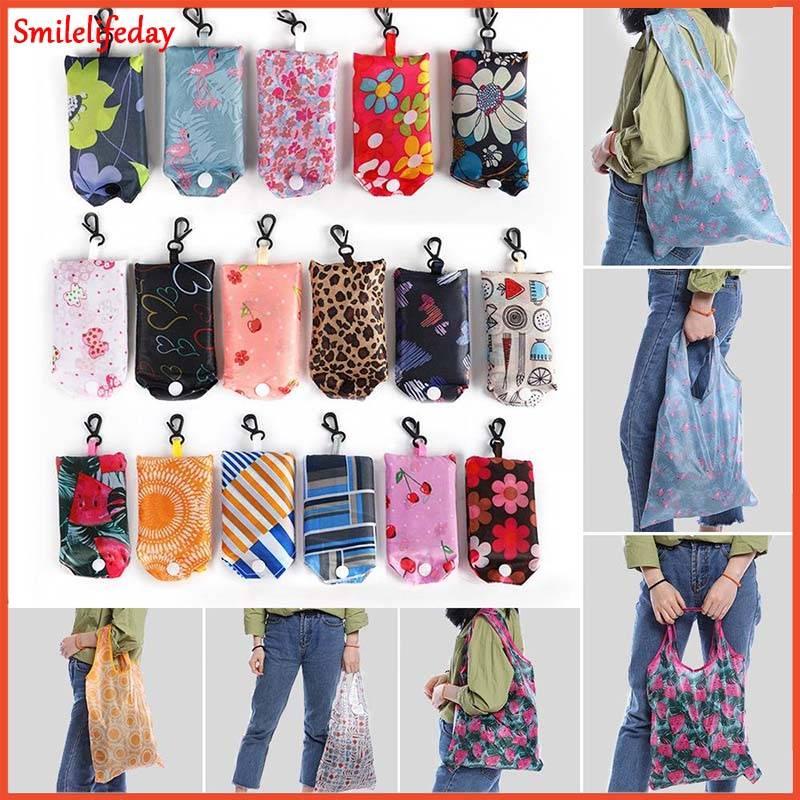 Foldable Shopping Storage Bags for Groceries Recyclable Grocery Tote ...