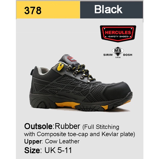 Hercules Safety Shoes Safety Boot (Light Weight) R378 SIRIM DOSH ...