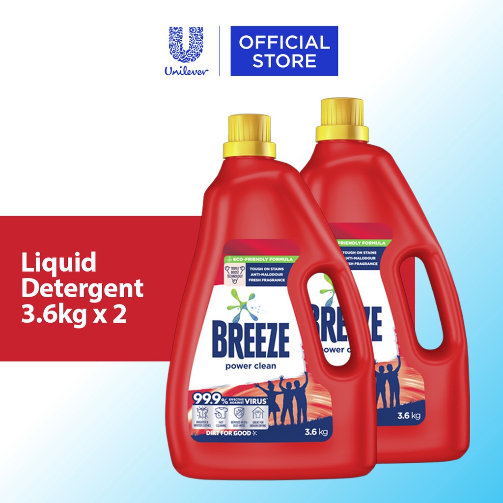 [Bundle of 2] Breeze Liquid Detergent 3.6kg | Shopee Singapore