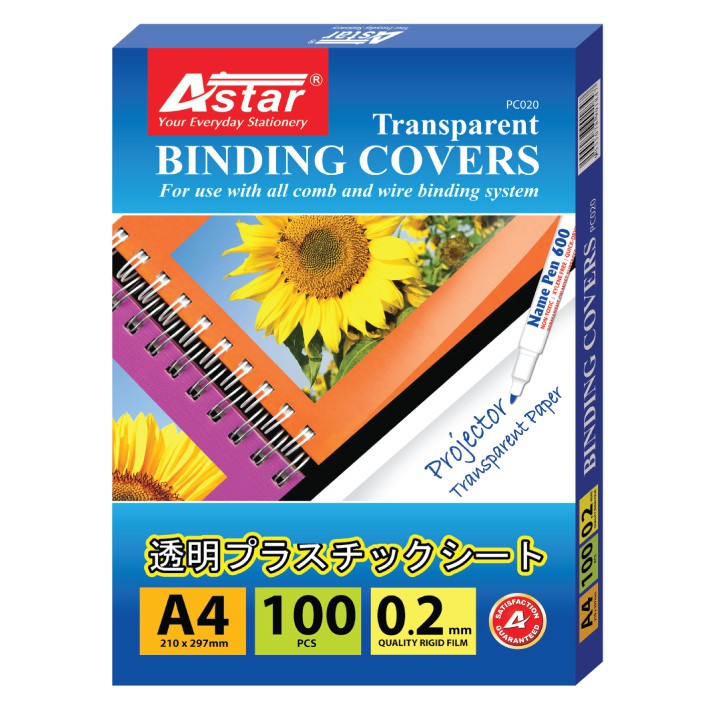 Astar A4 Transparent Binding Cover | Shopee Singapore