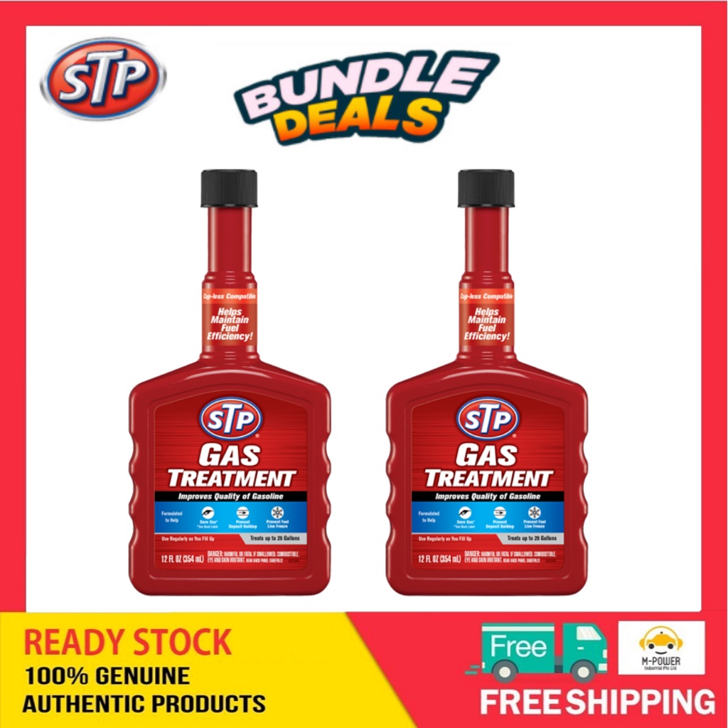 [ Bundle 2 Bottle ] STP GAS TREATMENT - 354ml | Shopee Singapore