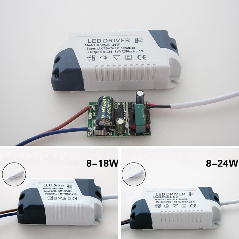1PC LED Driver 8-18W/8-24W 90-265V for Floodlight/Ceiling Light/Road ...