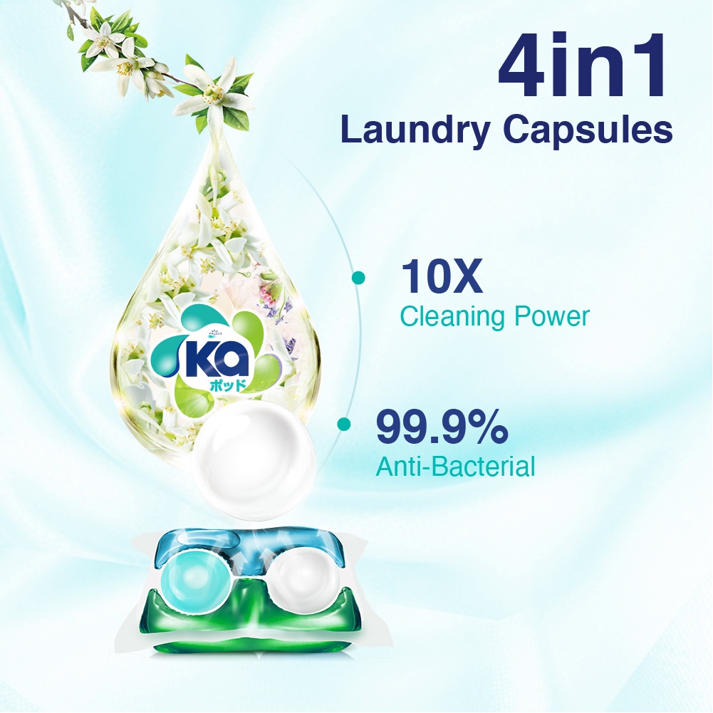 KA 4in1 Laundry Capsules 54 Pods x 6 Packs Universal (324 Pods) + FREE ...