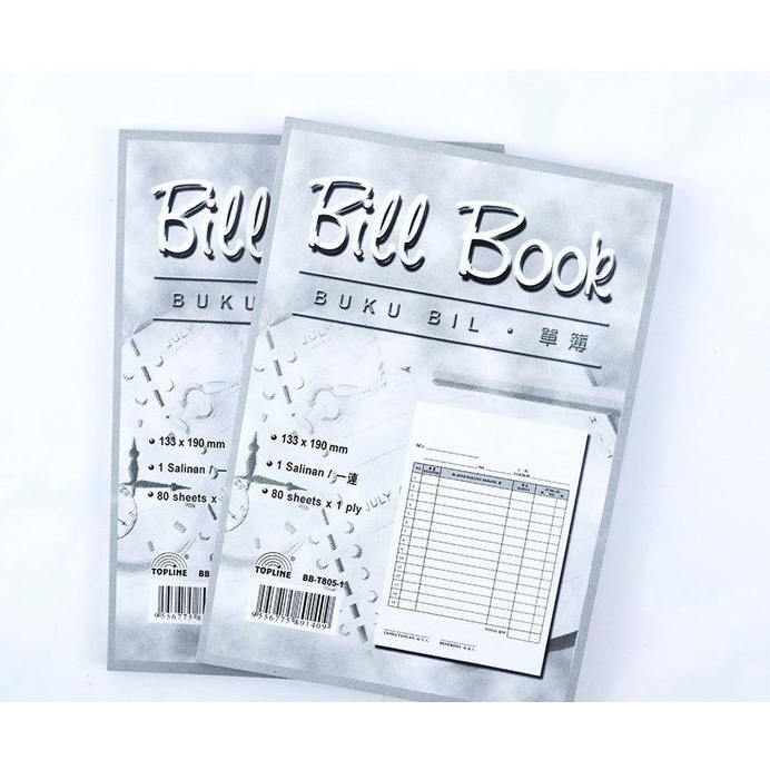 Topline Bill Book/ Buku Tunai (80sheets x 1ply) | Shopee Singapore