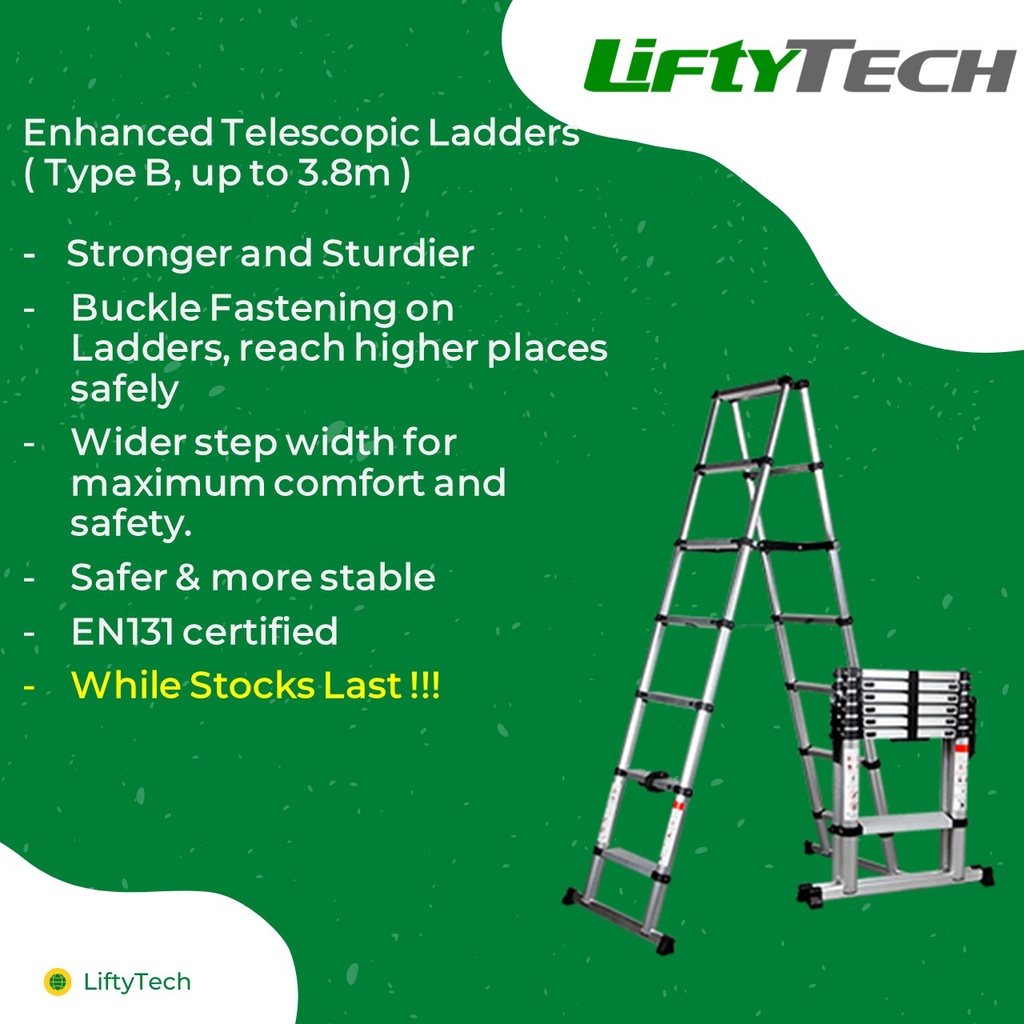 Telescopic Ladders - Enhanced , Type B, Double-Sided Step Ladder ...