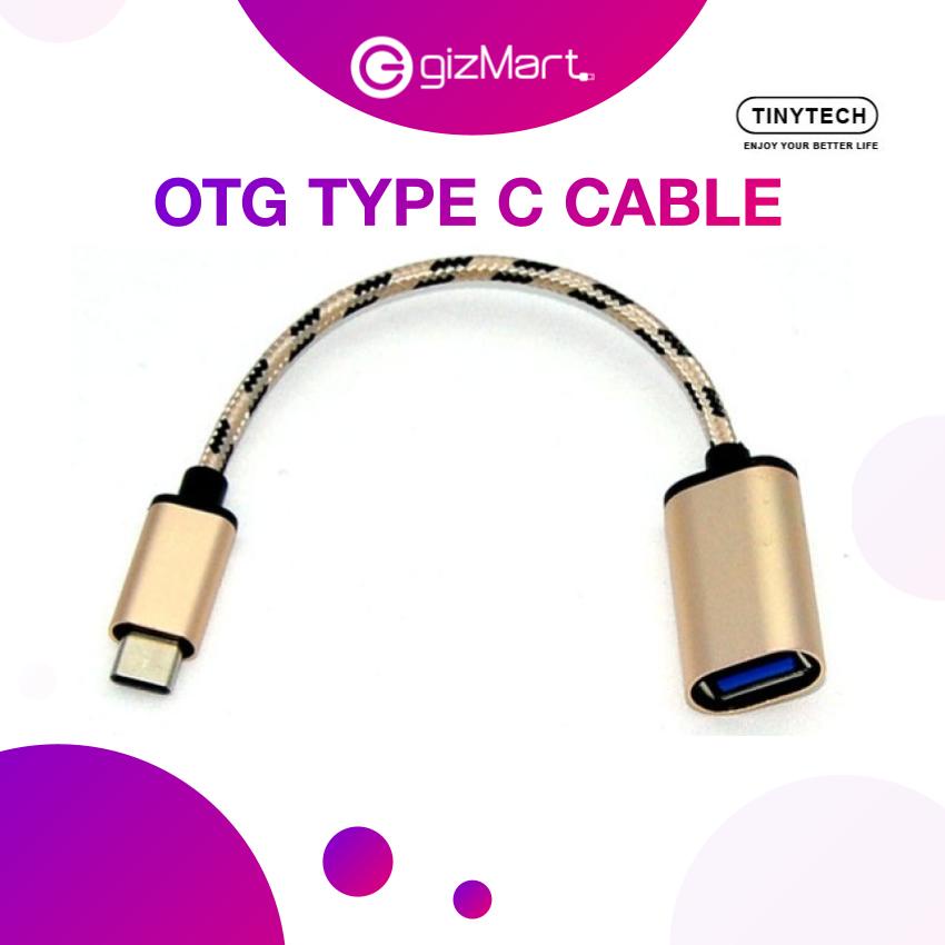 TINYTECH USB Converter Cable OTG extension Type-C Cable OTG Cable 15 cm ...
