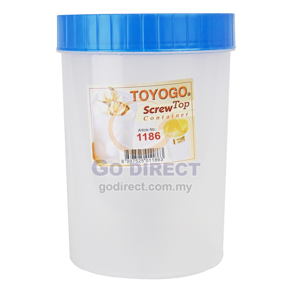 6 X TOYOGO Round Screw Food Tight Container Kitchen Storage Box Plastic ...