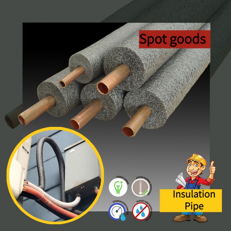 1.7/1.8M Insulation Pipe Sponge Rubber Pipe Black Waterproof Pipeline ...