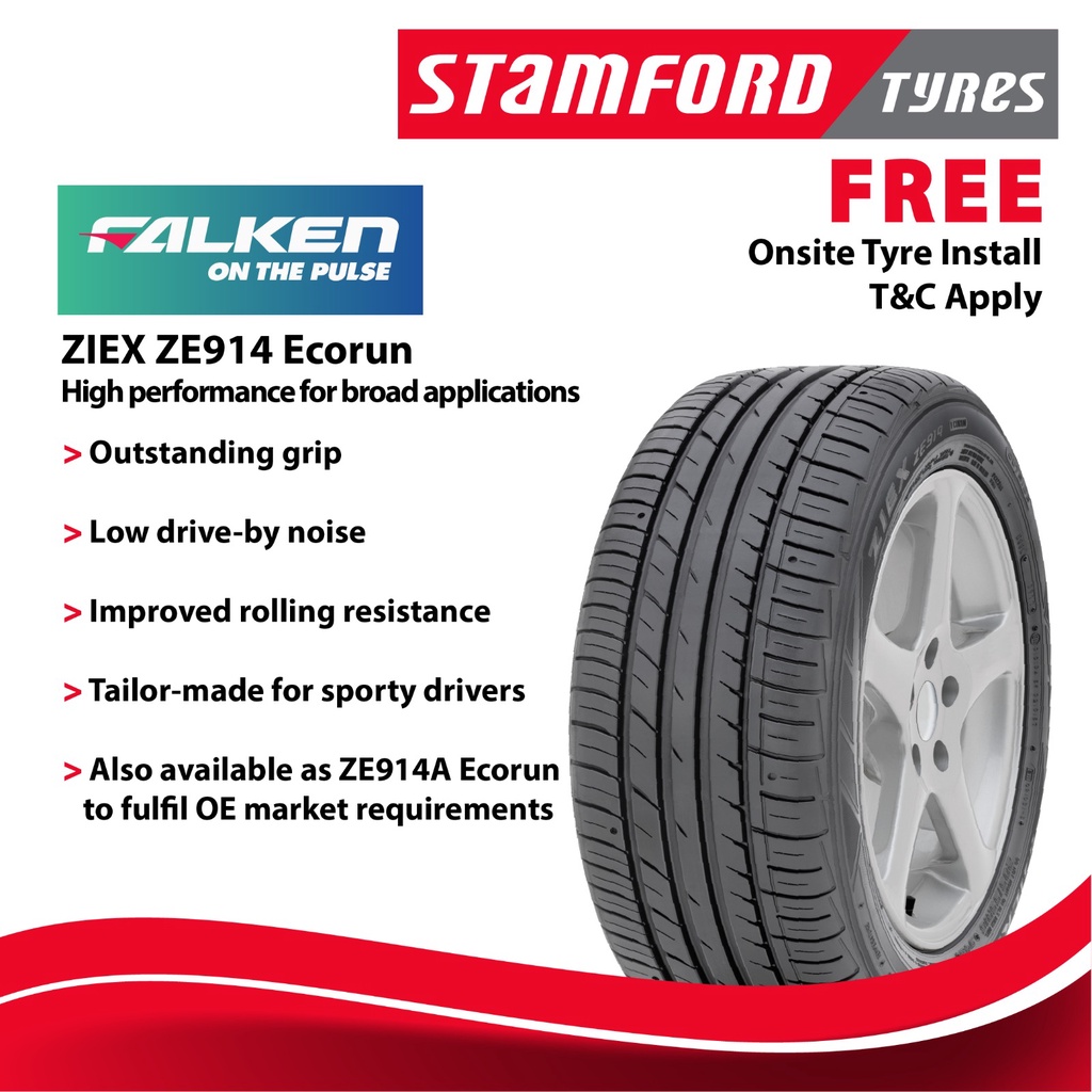 FALKEN ZE914EC 17" TYRES 205/45R17 205/50R17 215/45R17 225/55R17 235/45R17 245/45R17 | Shopee ...
