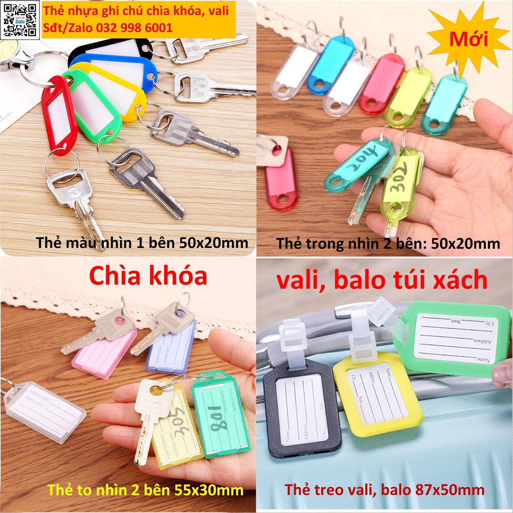 Combo 100 Plastic Key Chain Cards With Name [Exported Goods] [See Goods ...