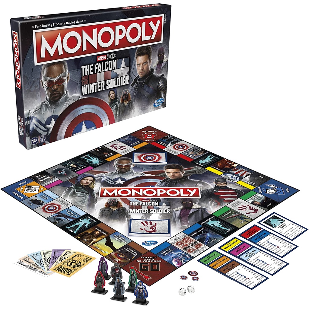 Authentic Monopoly Marvel Studios The Falcon and The Winter Soldier ...