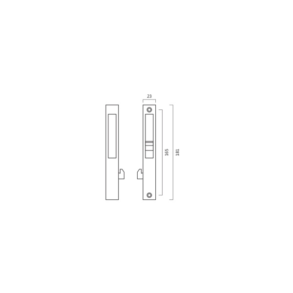 DAL A5 Sliding Door Lock without Key (25mm/32mm) | Shopee Singapore