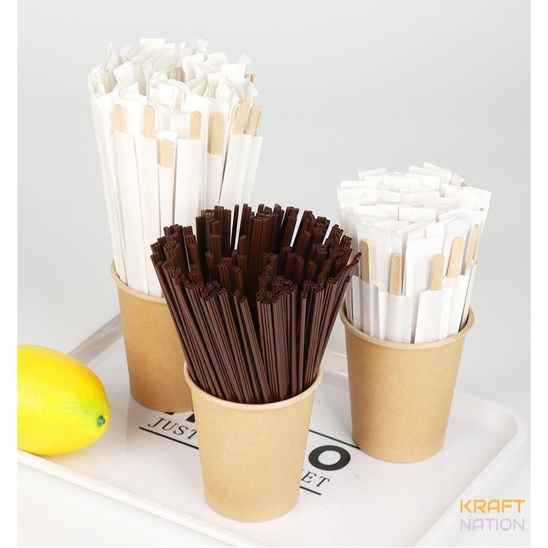 [Modern] 100 PCS Individual Pack Natural Birch Wooden Stirrer/ Double ...
