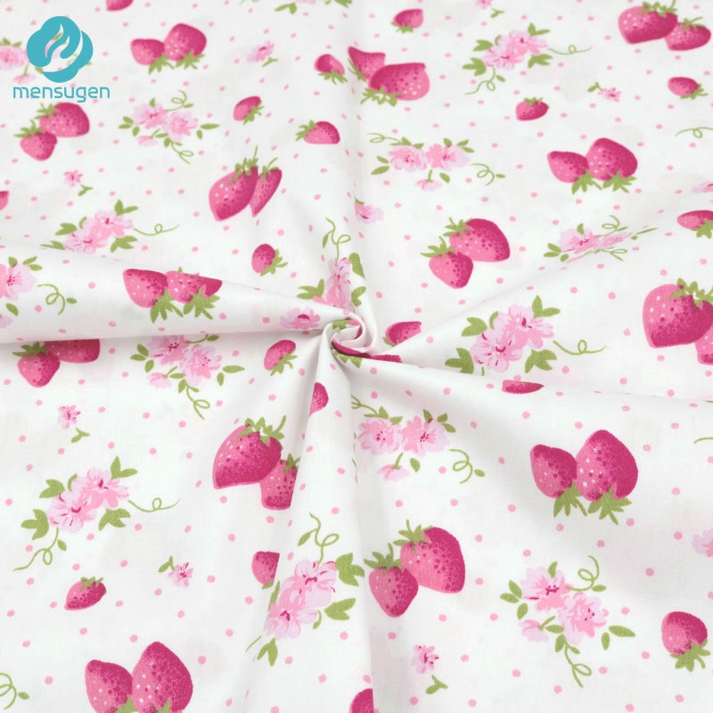 Strawberry Cotton Fabric for Baby Dresses,Kain DIY Cloth for any craft ...