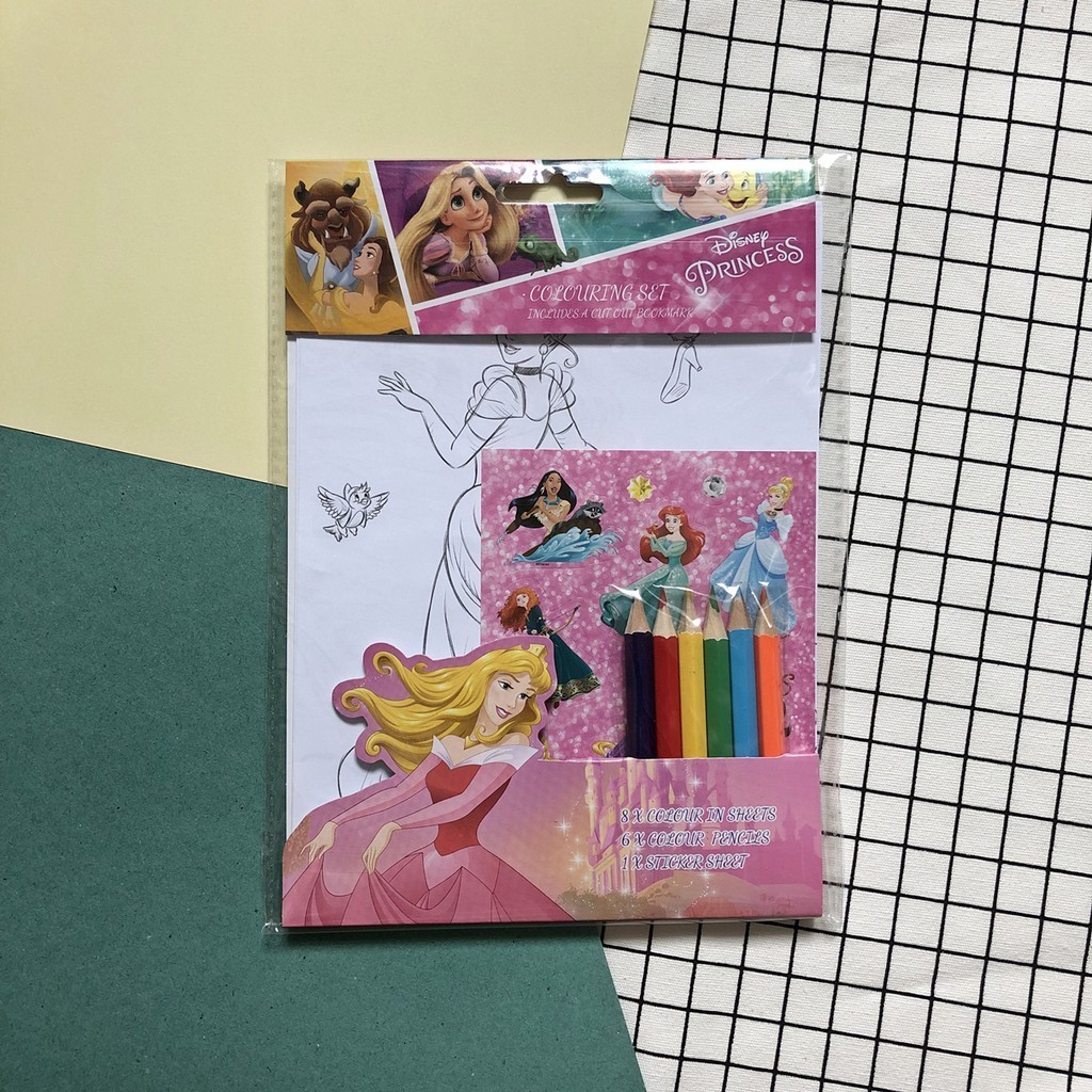 Disney Princess Colouring Set | Shopee Singapore