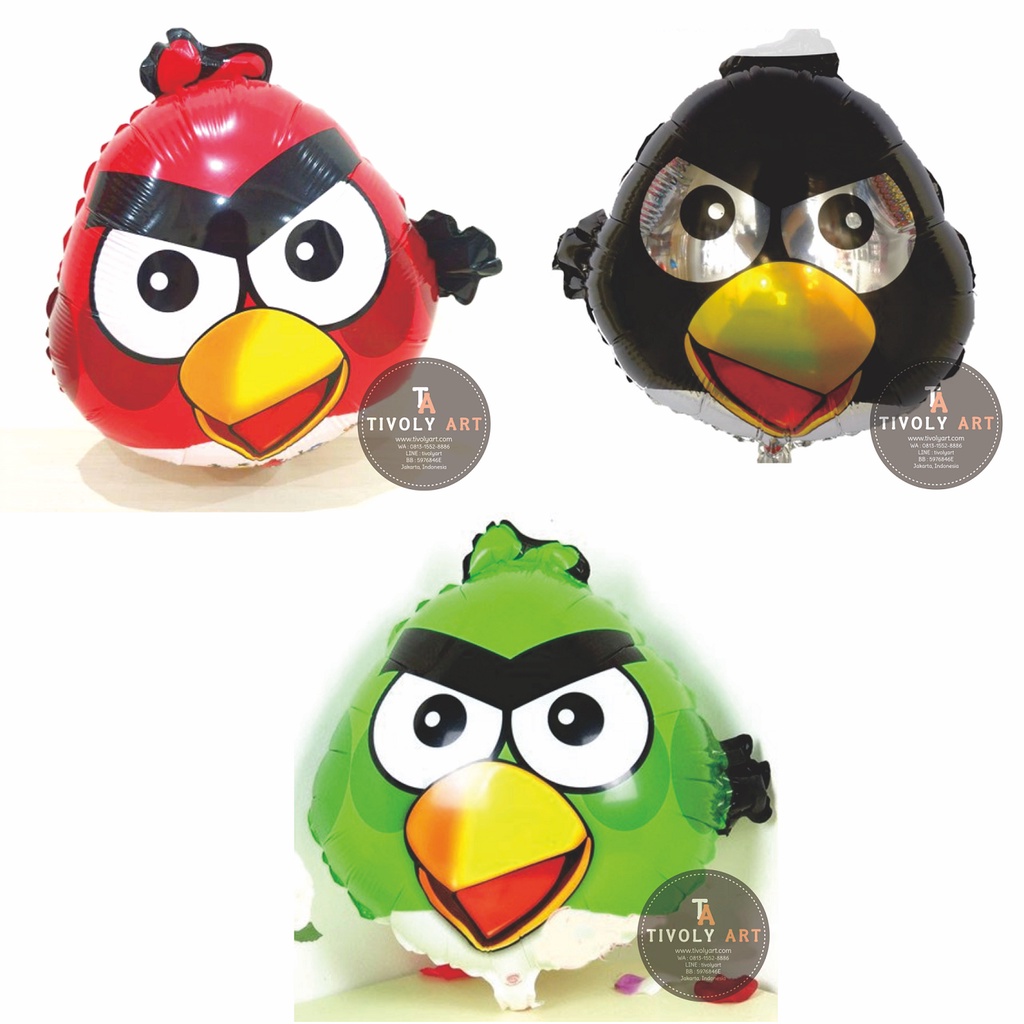 Angry Bird Foil Balloons | Angry BIRD Balloons | Shopee Singapore