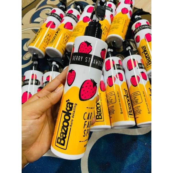 Car And Fabric Spray Bazooka ( STRAWBERRY) | Shopee Singapore